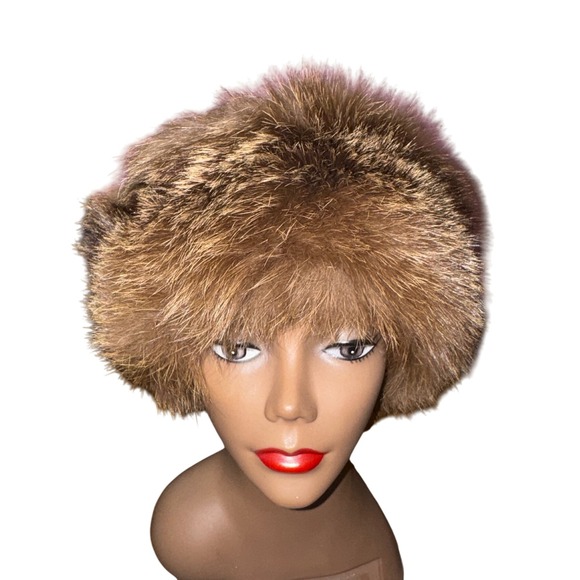 Mano Swartz | Accessories | Vintage Mano Swartz Brown Fox Fur Hat ...